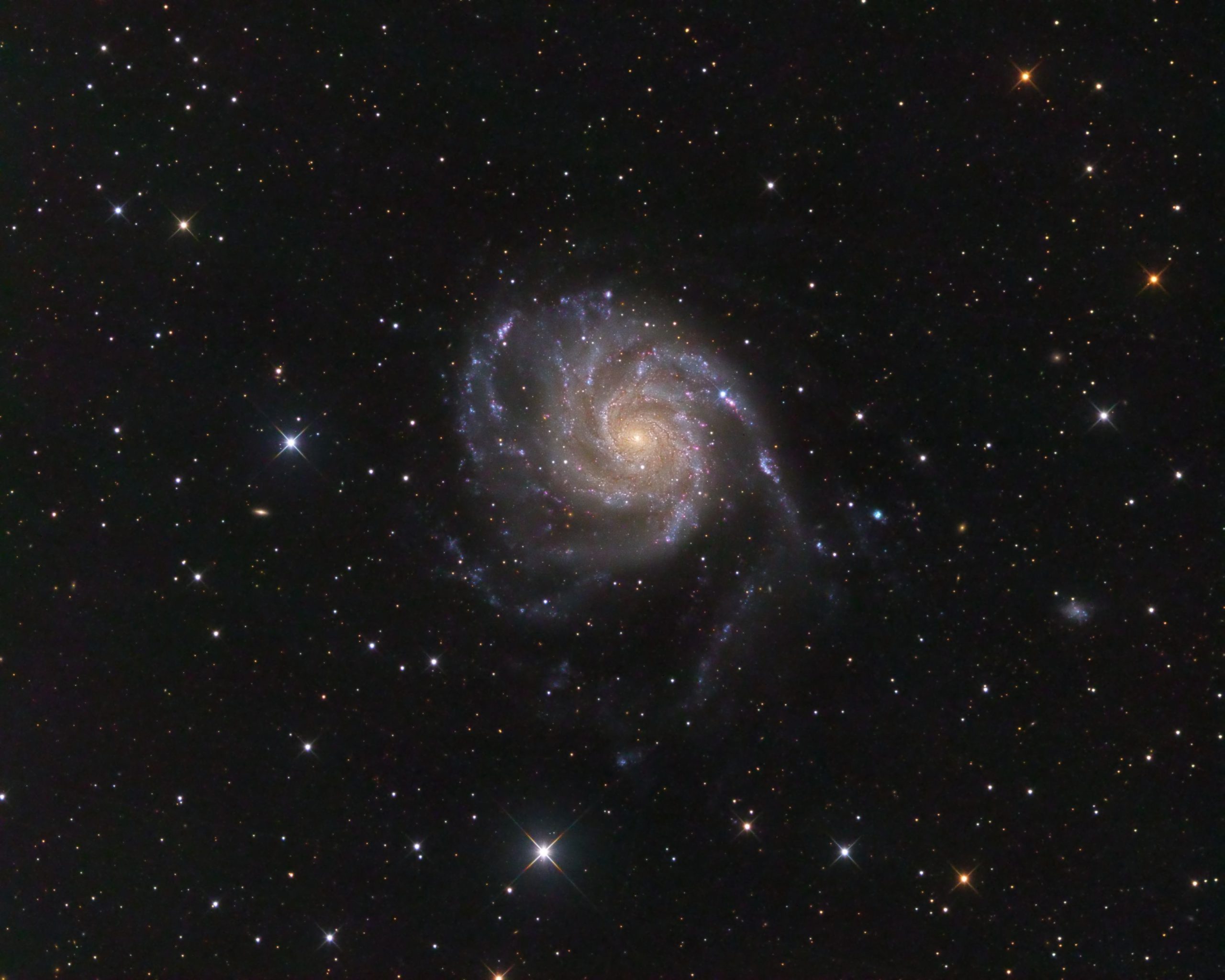 Supernova in Pinwheel Galaxy - Photonen fangen